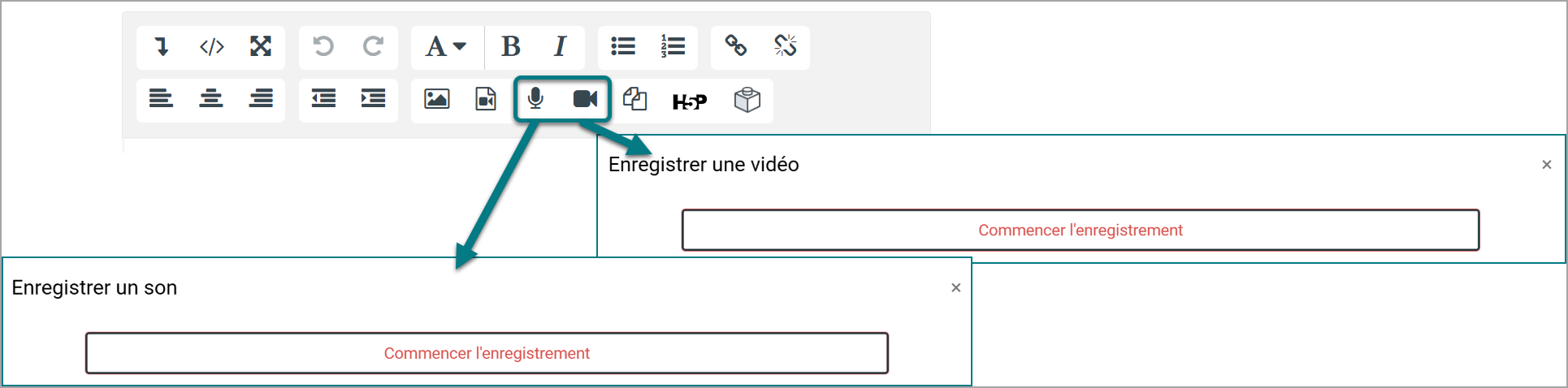Ajouter un enregistrement audio ou vidéo réalisé à partir de l’éditeur de la plateforme - Askott